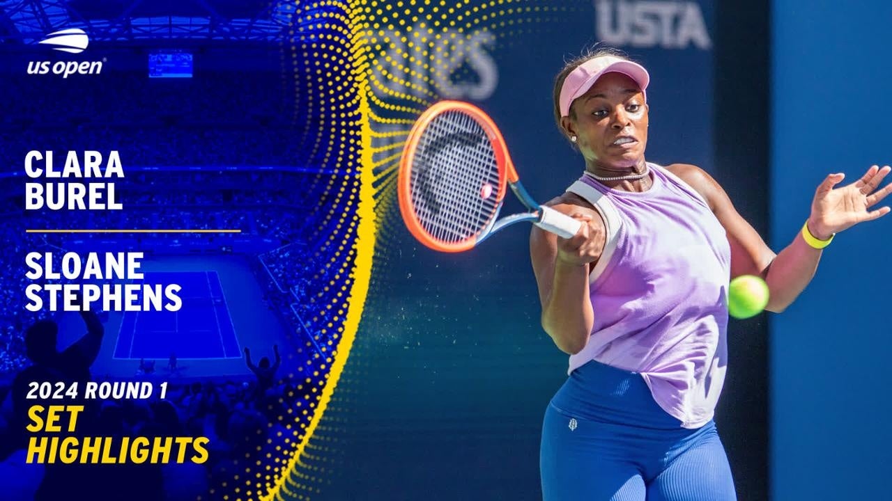 Burel vs. Stephens Highlights | Round 1, Set 1 - US Open Highlights ...
