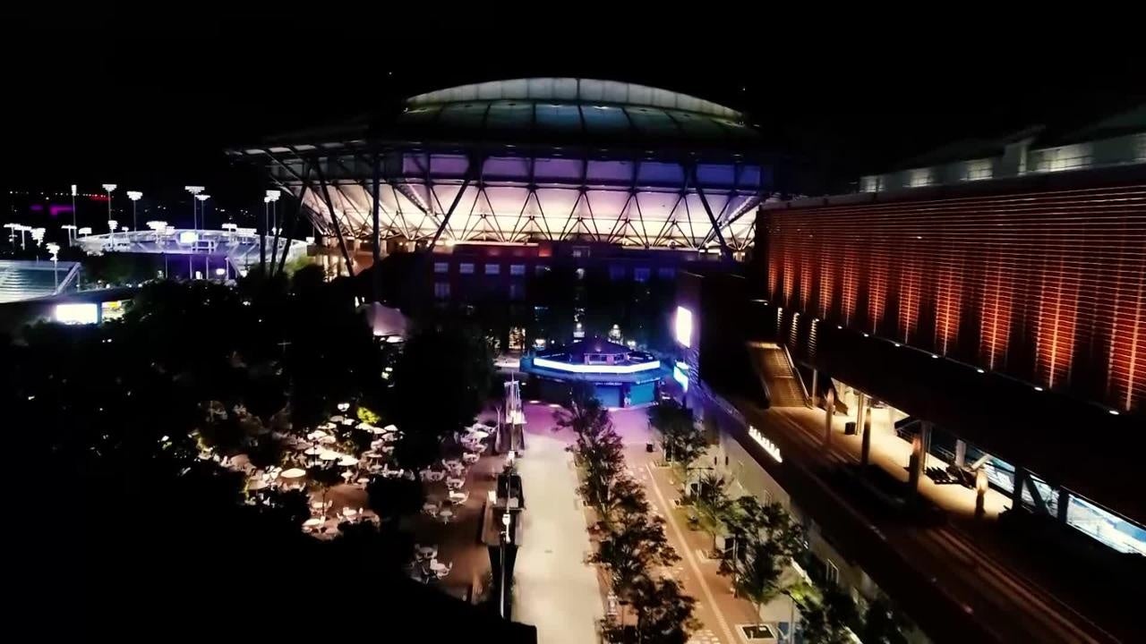 Fly over the grounds of the 2021 US Open - US Open Highlights ...